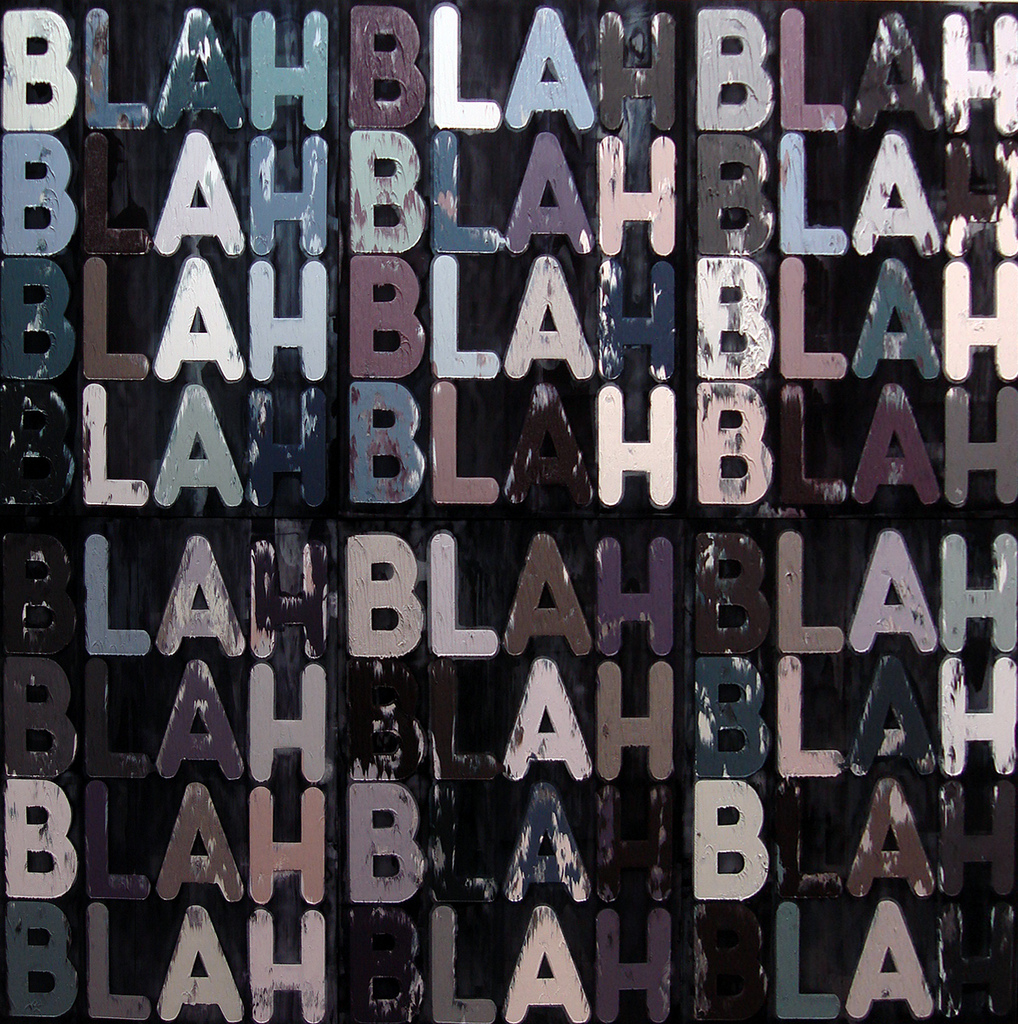 مل باکنر: مجموعه‌ی Blah Blah Blah - زبان‌داد